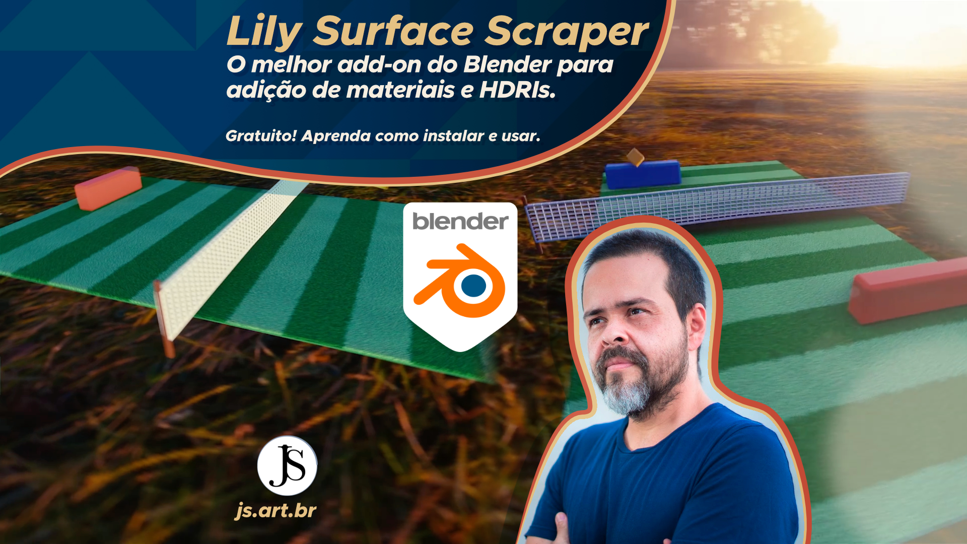 Tutorial — Lily Suface Scraper, add-on para o Blender - JS, Artista Digital