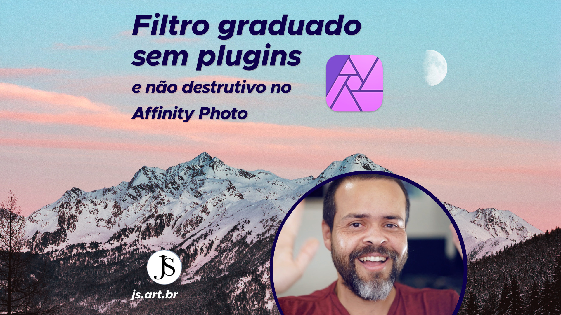 Tutorial — Filtro Graduado no Affinity Photo - JS, Artista Digital