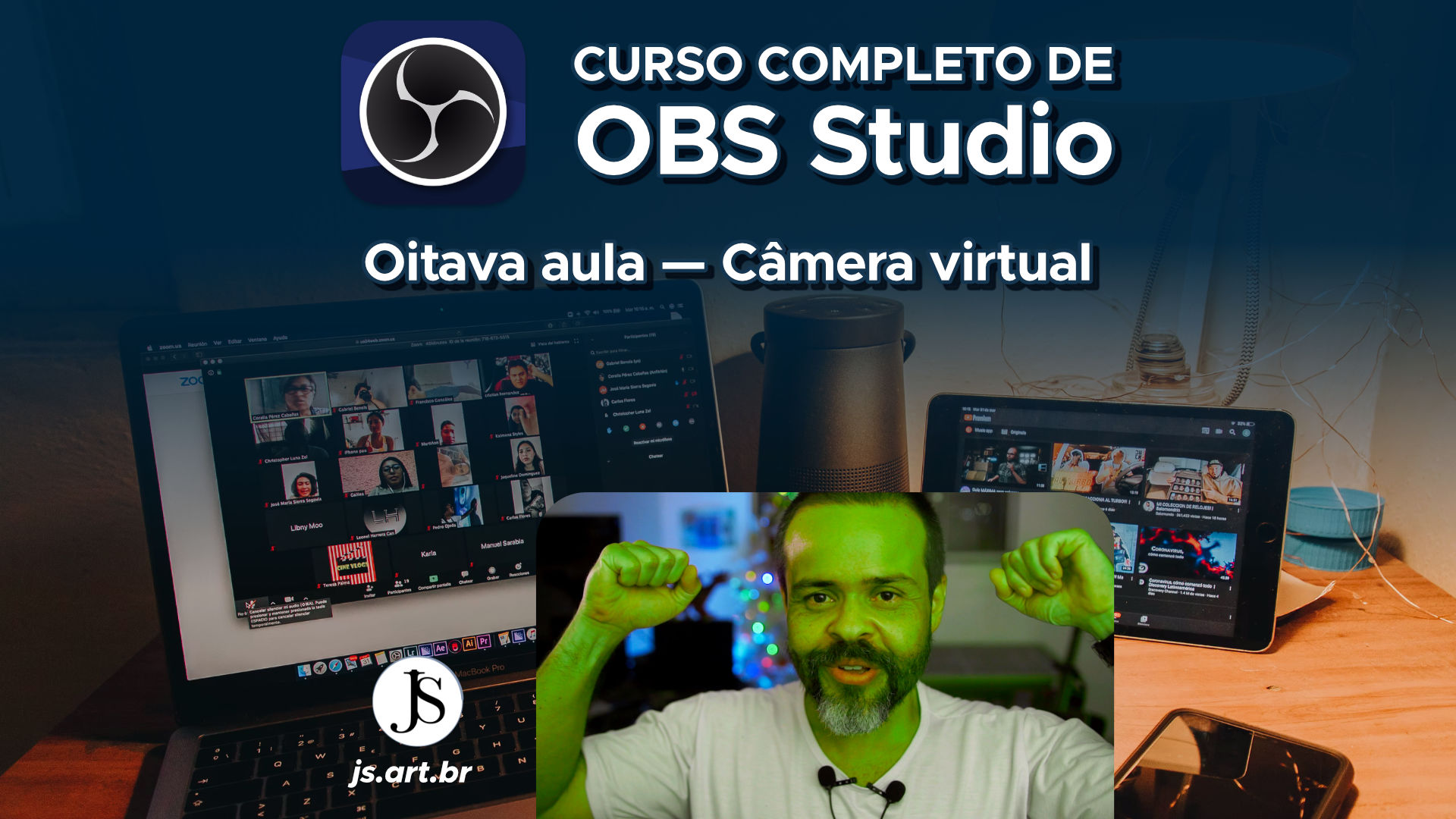 Curso de OBS — Câmera Virtual - JS, Artista Digital