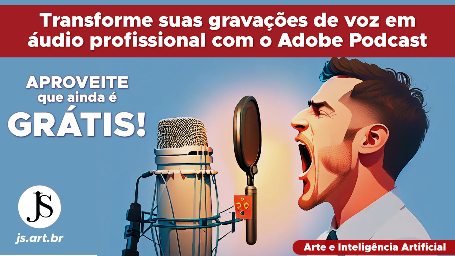 Adobe Podcast: tratamento de áudio profissional com IA